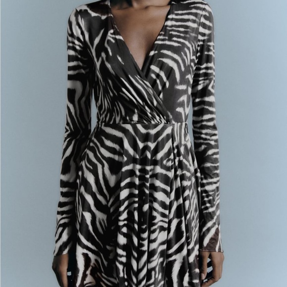 Zara | Dresses | Nwt Zara Zebra Printed Dress | Poshmark